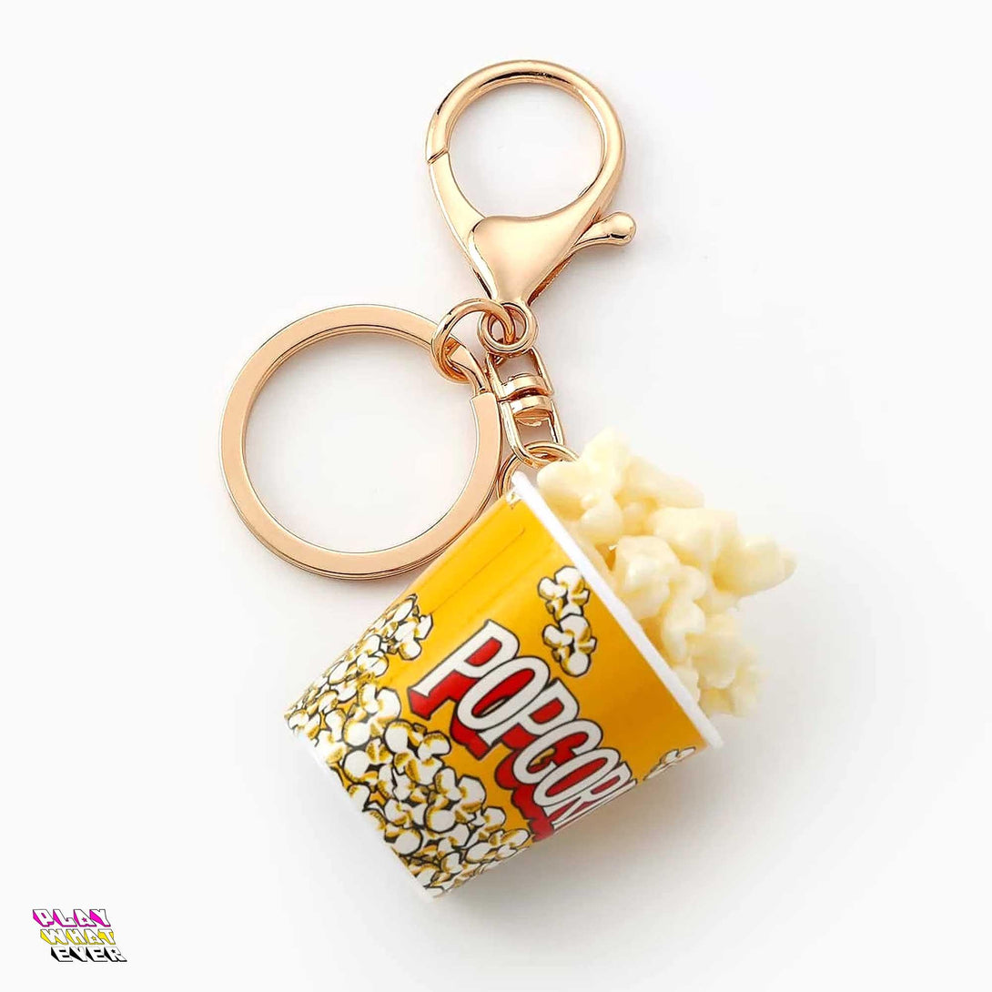 Movie Time! Popcorn Novelty Keychain – PlayWhatever