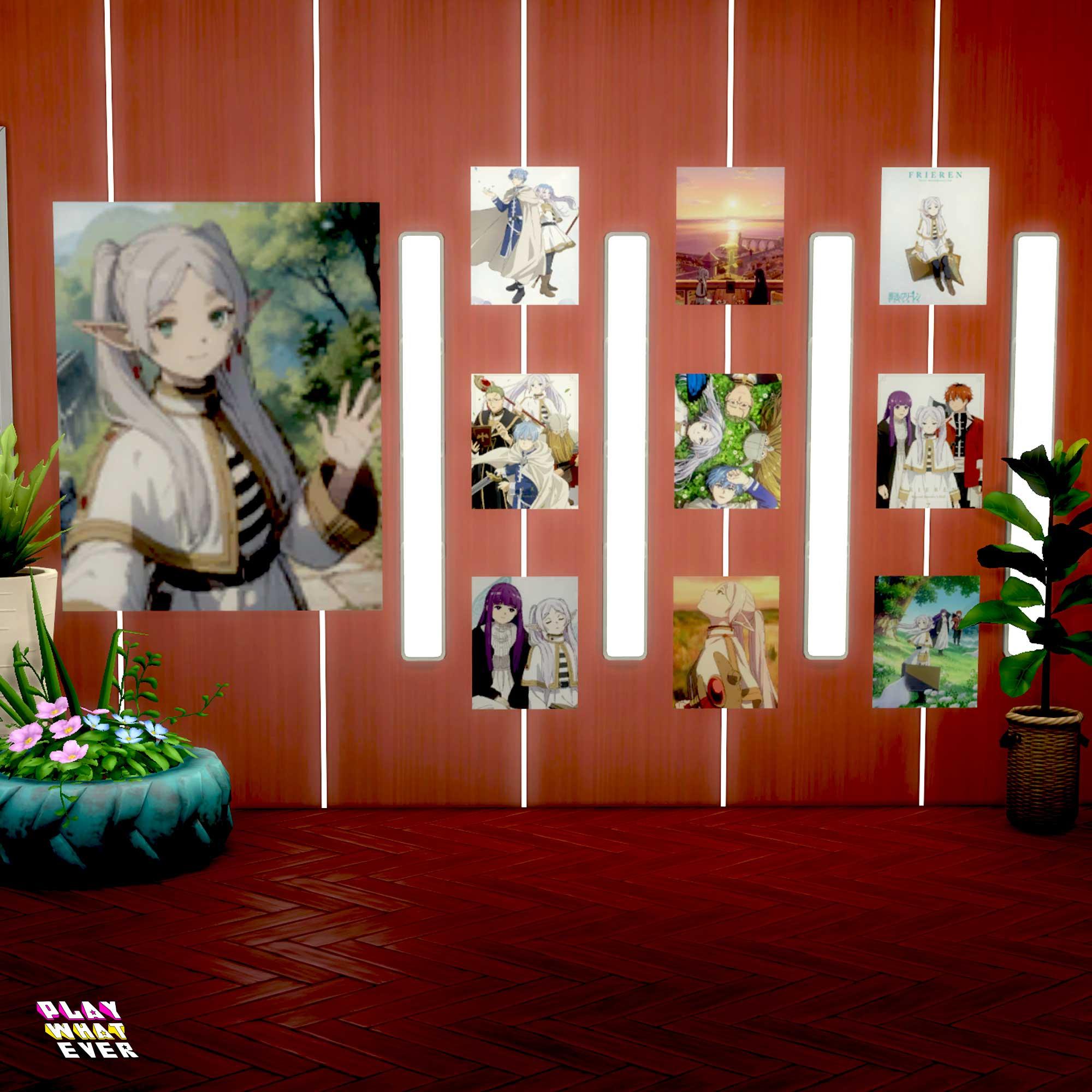 Sims 4 CC Frieren Beyond Journeys End Anime Poster