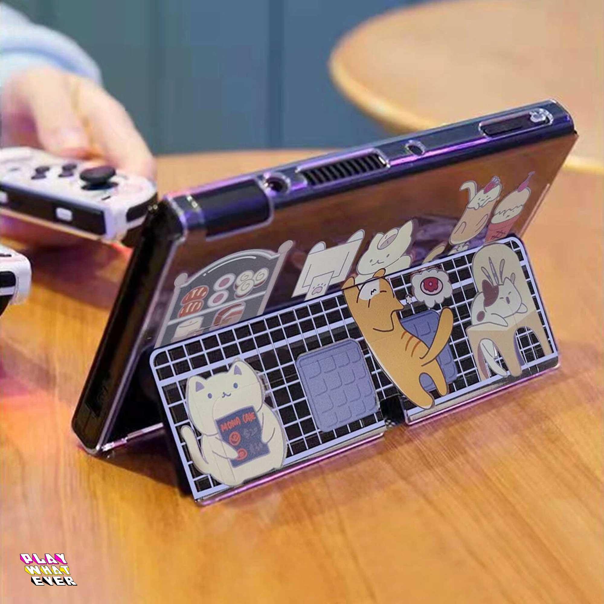 Cozy Cat Dessert Cafe Nintendo Switch Case