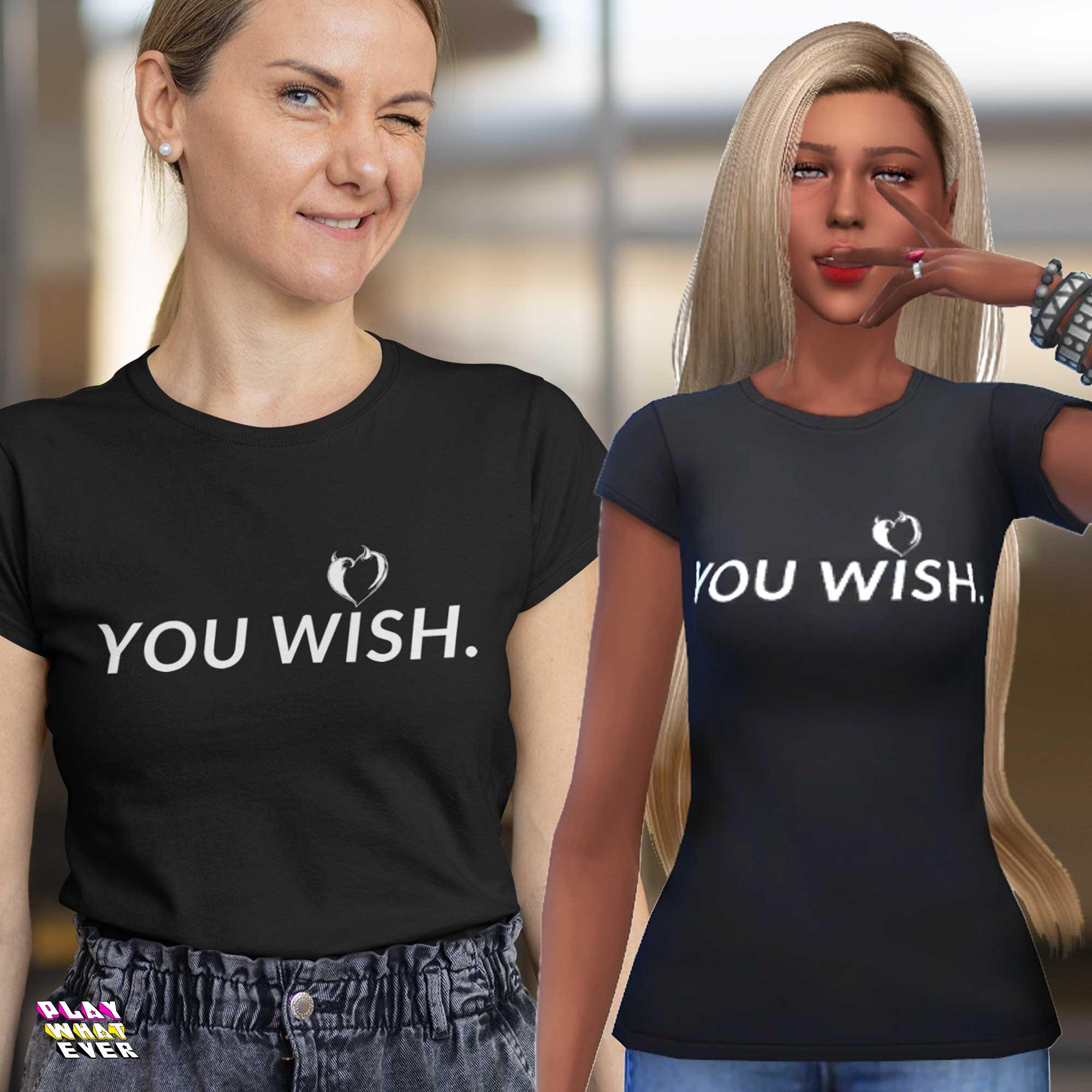 Sims 4 CC You Wish Devil Heart Shirt