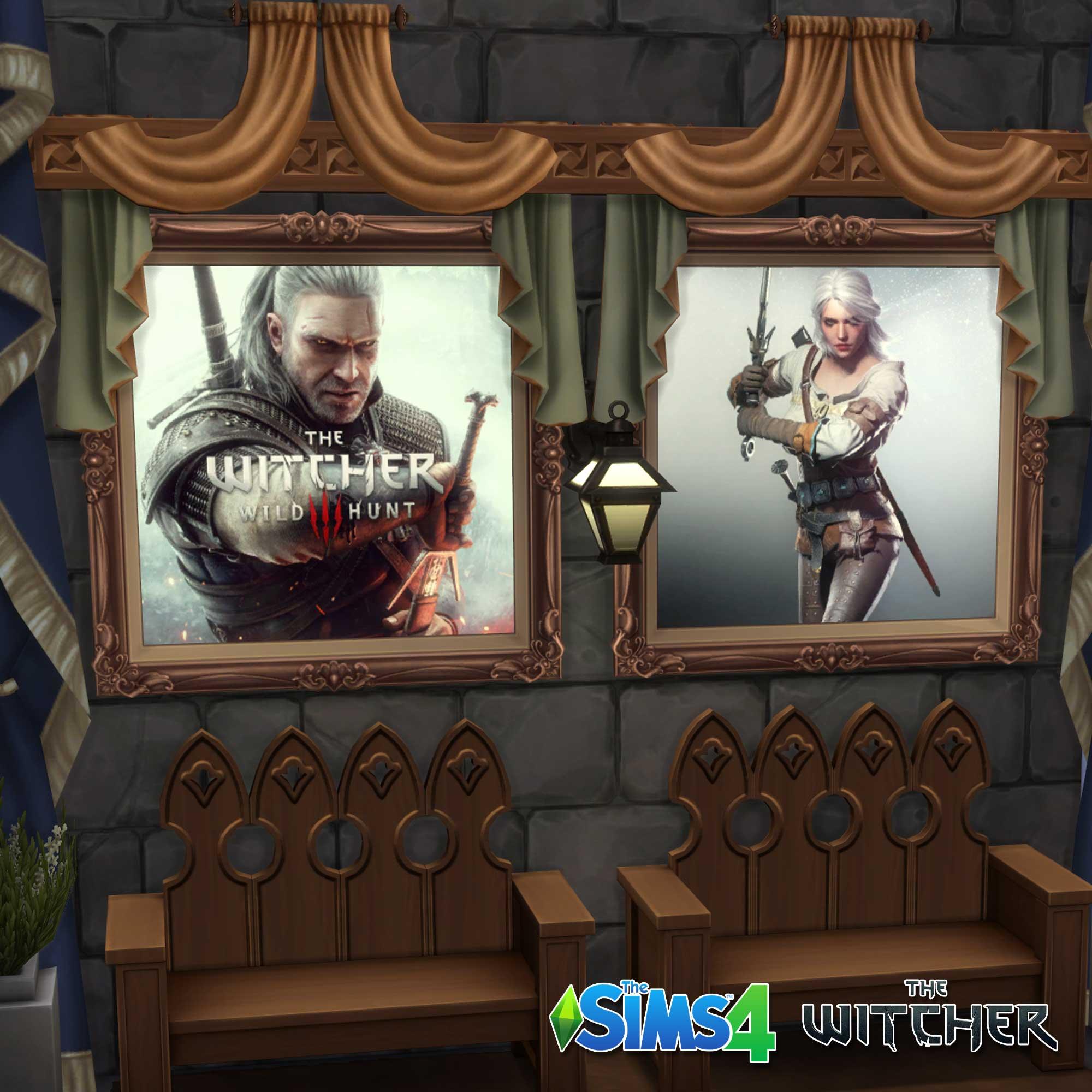 Sims 4 CC The Witcher Game Royal Frame Set V1