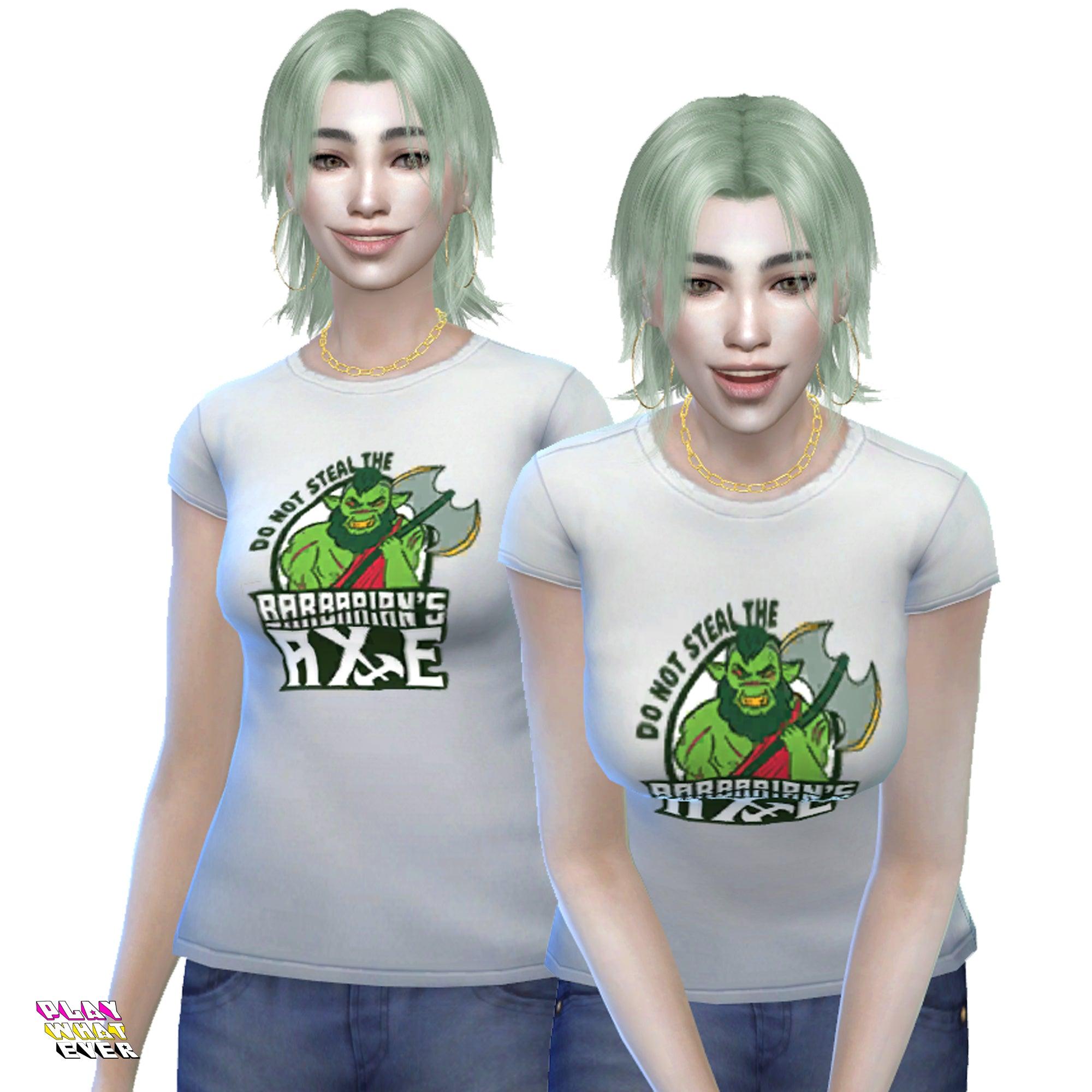 Sims 4 CC Barbarian Axe T-Shirt