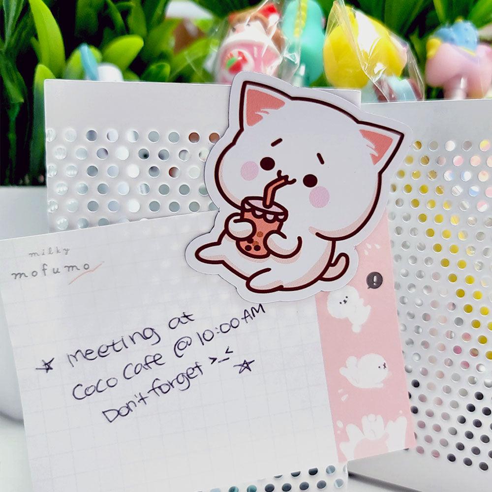 Bubble Tea Boba Cat Magnet